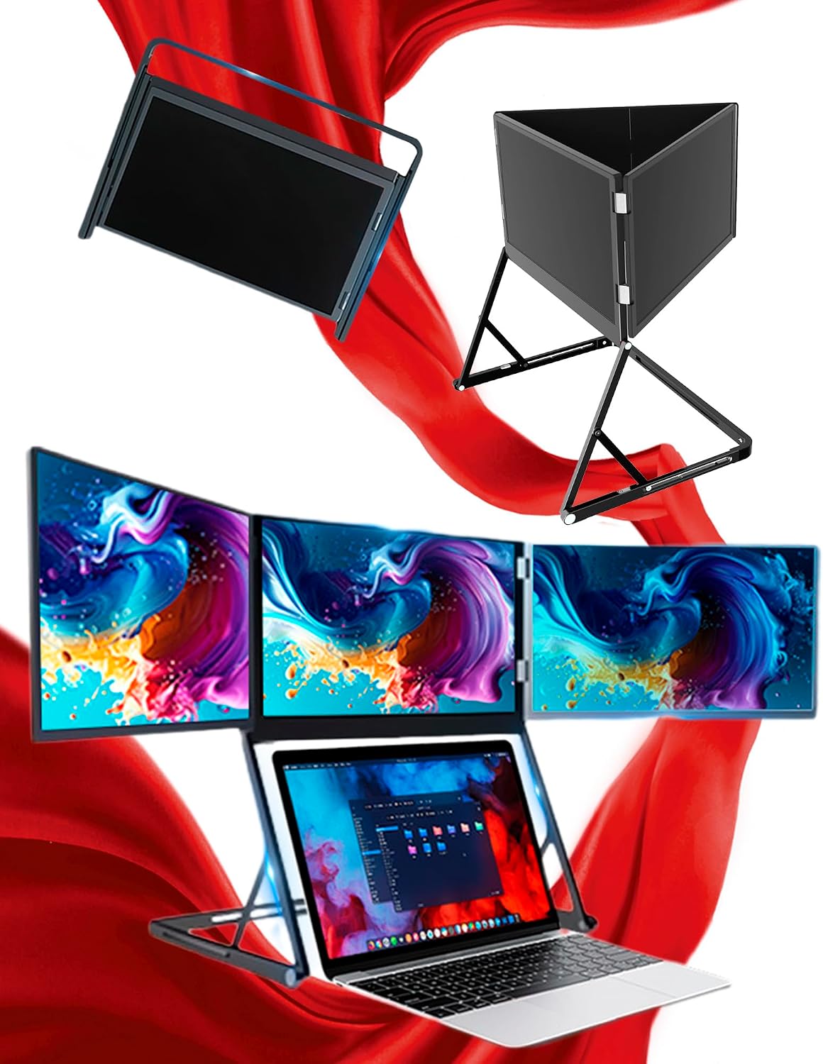 Amazon.com: Elugty Triple 15.6 Pro Max 3 Screen Monitor, 15.6" Fhd 3 ...