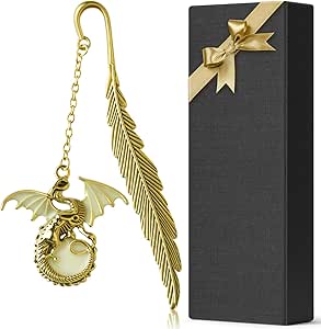 Fantasy Fourth Wing Metal Bookmark Glow in The Dark, Cool Dragon Bookmark Gifts for Women Men ...