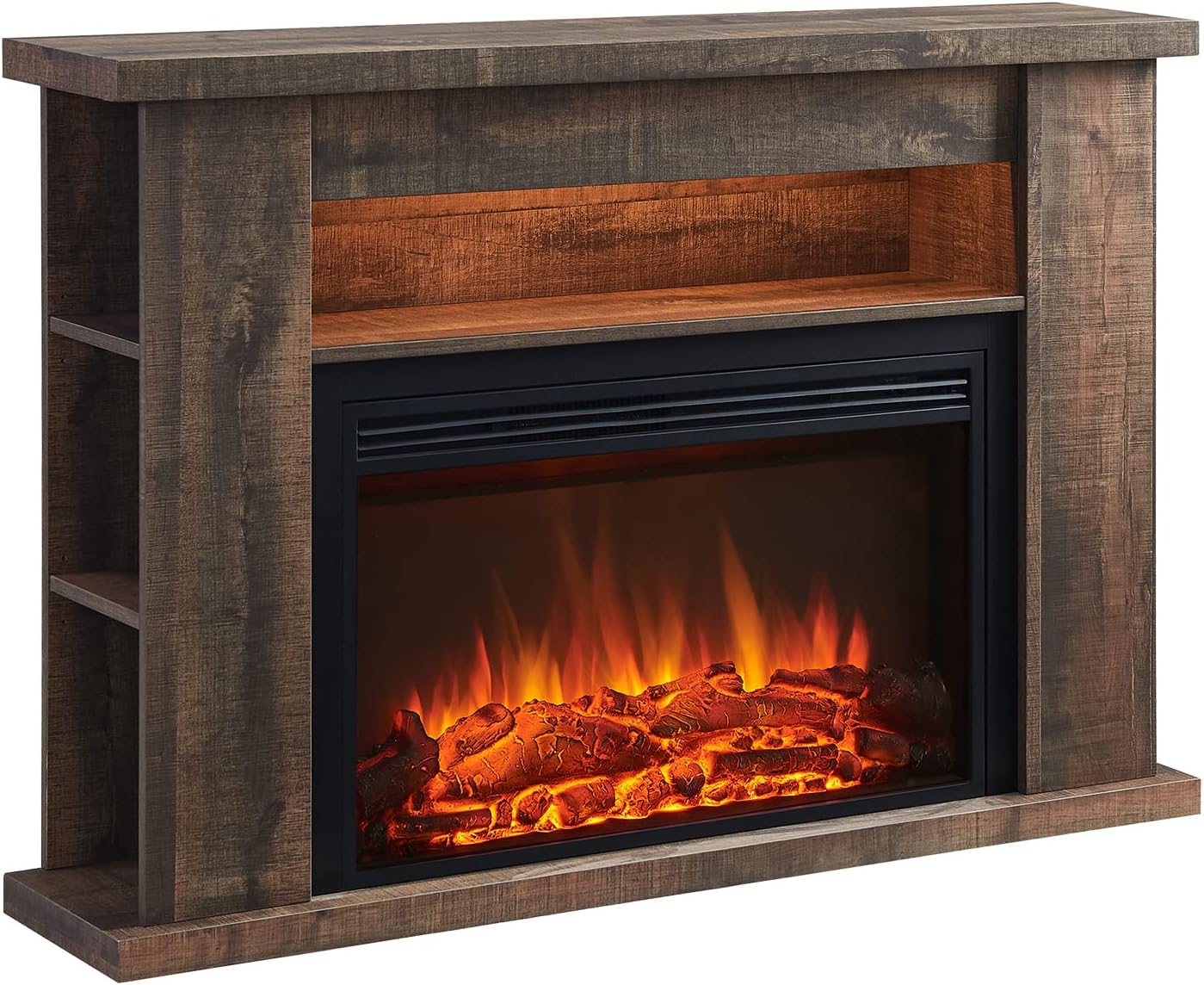 Amazon.com: LegendFlame® Barron Electric Fireplace with 51" Storage ...