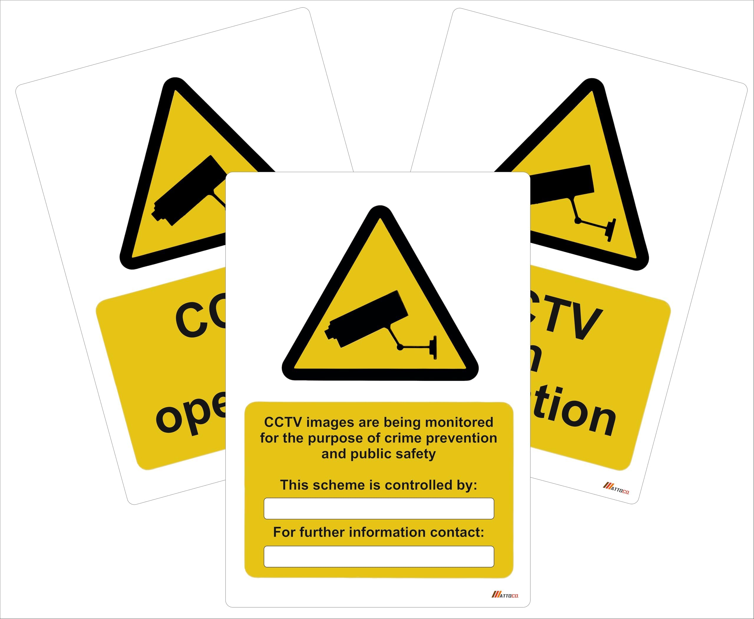 Data Compliant GDPR CCTV Sign - Size A4 Rigid PVC - Warning Sign ...