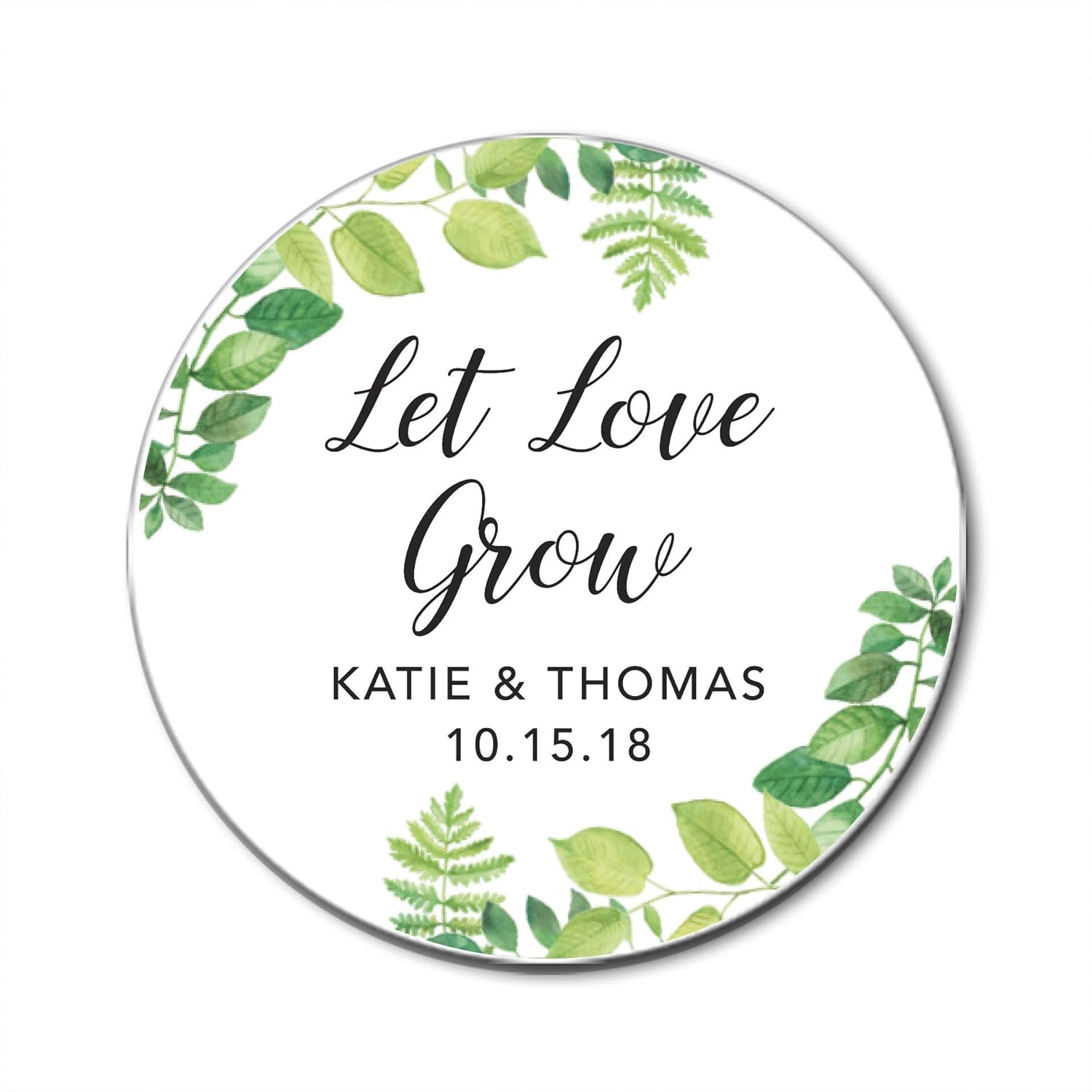 Amazon.com: Greenery Wedding Stickers, Let Love Grow Stickers, Woodland ...