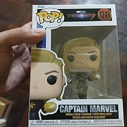 Amazon.com: Funko Pop! Movies: The Marvels - Captain Marvel : Funko ...