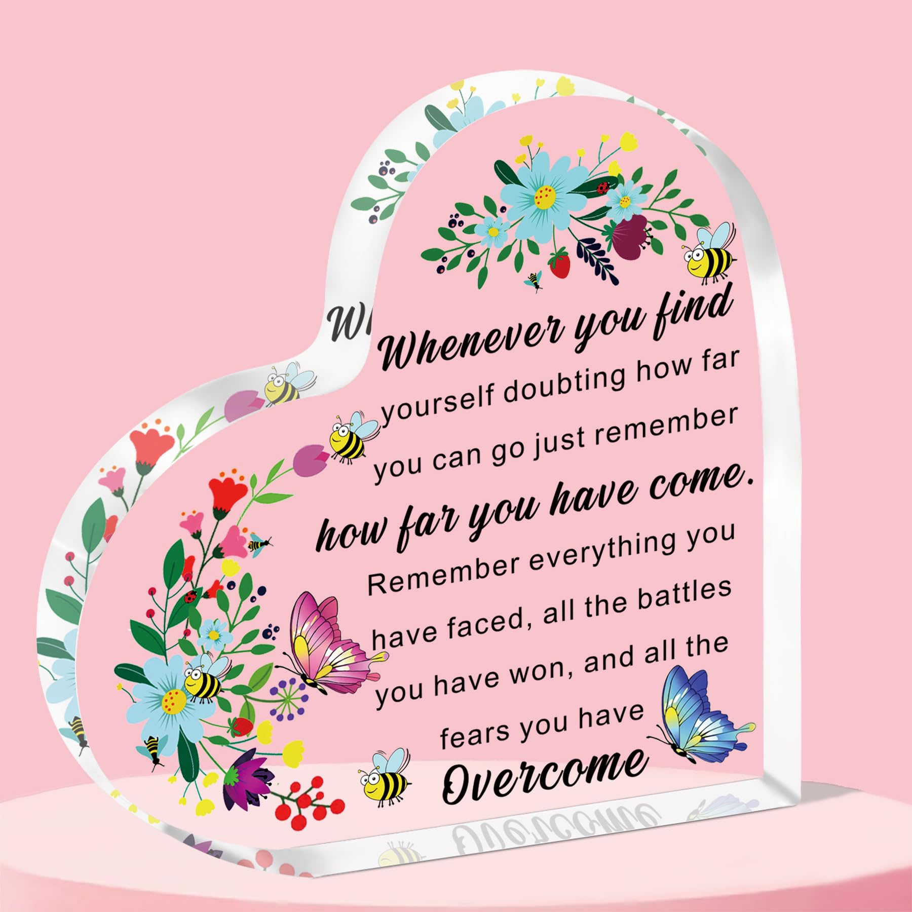 QMVMV Encourage Gifts Recovery Gifts for Women Motivational Acrylic ...