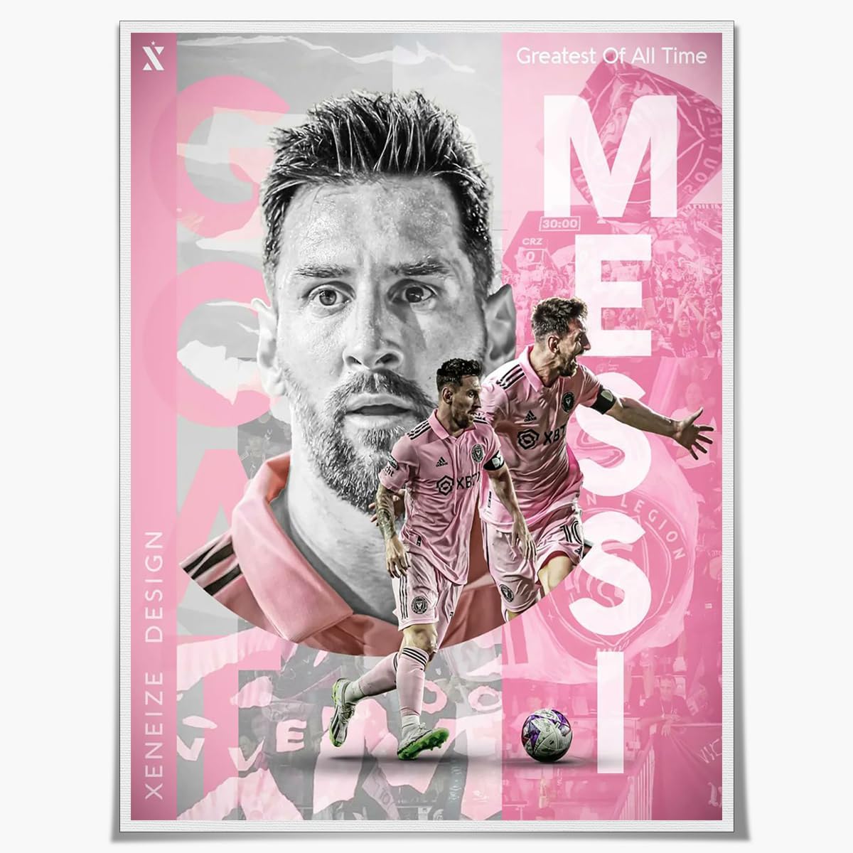 Amazon.com: Lionel Poster Football Superstar Messi Poster,Sports Soccer ...