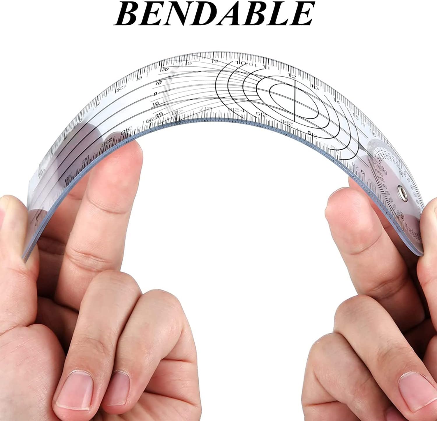 2 Pieces Goniometer Physiotherapy PVC Medical Protractor 360° Angle ...