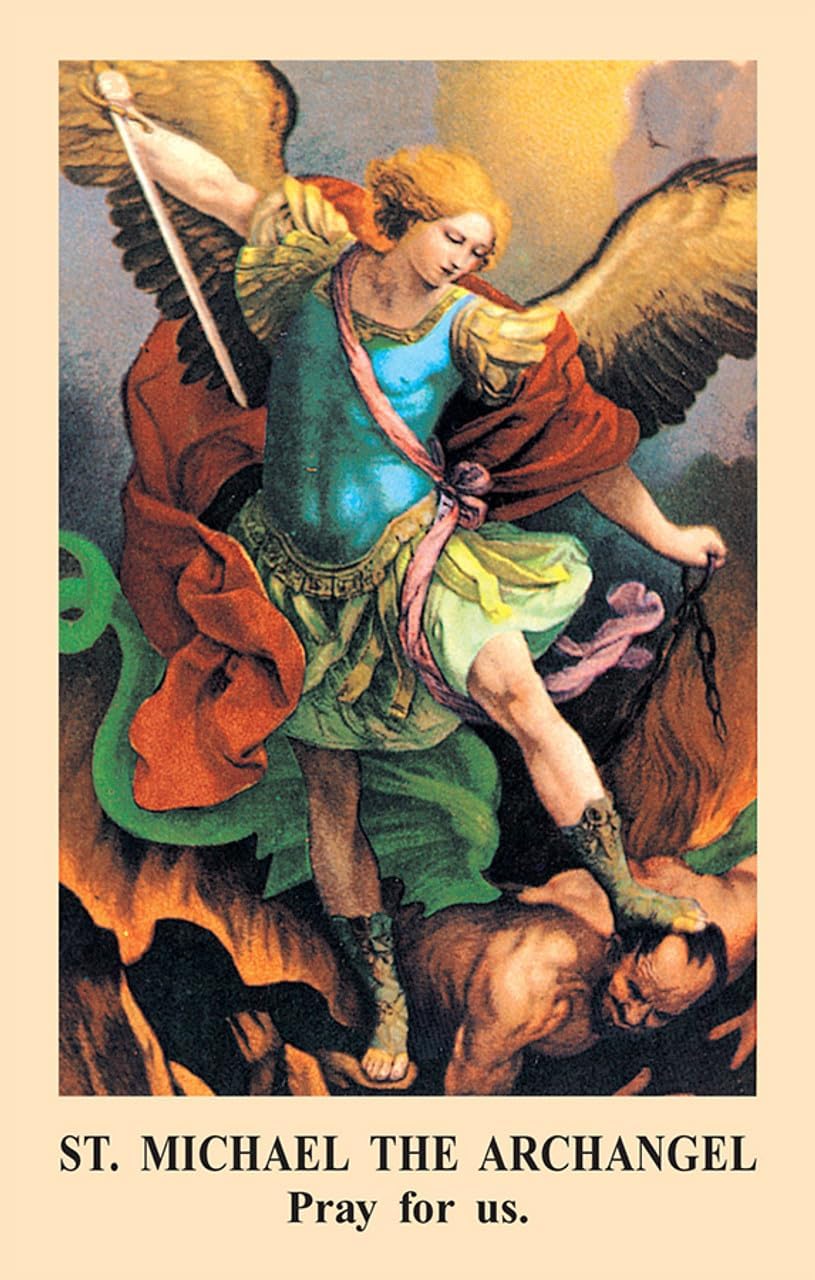Amazon.com : Saint Michael Prayer Card (Pack of 100) : Office Products