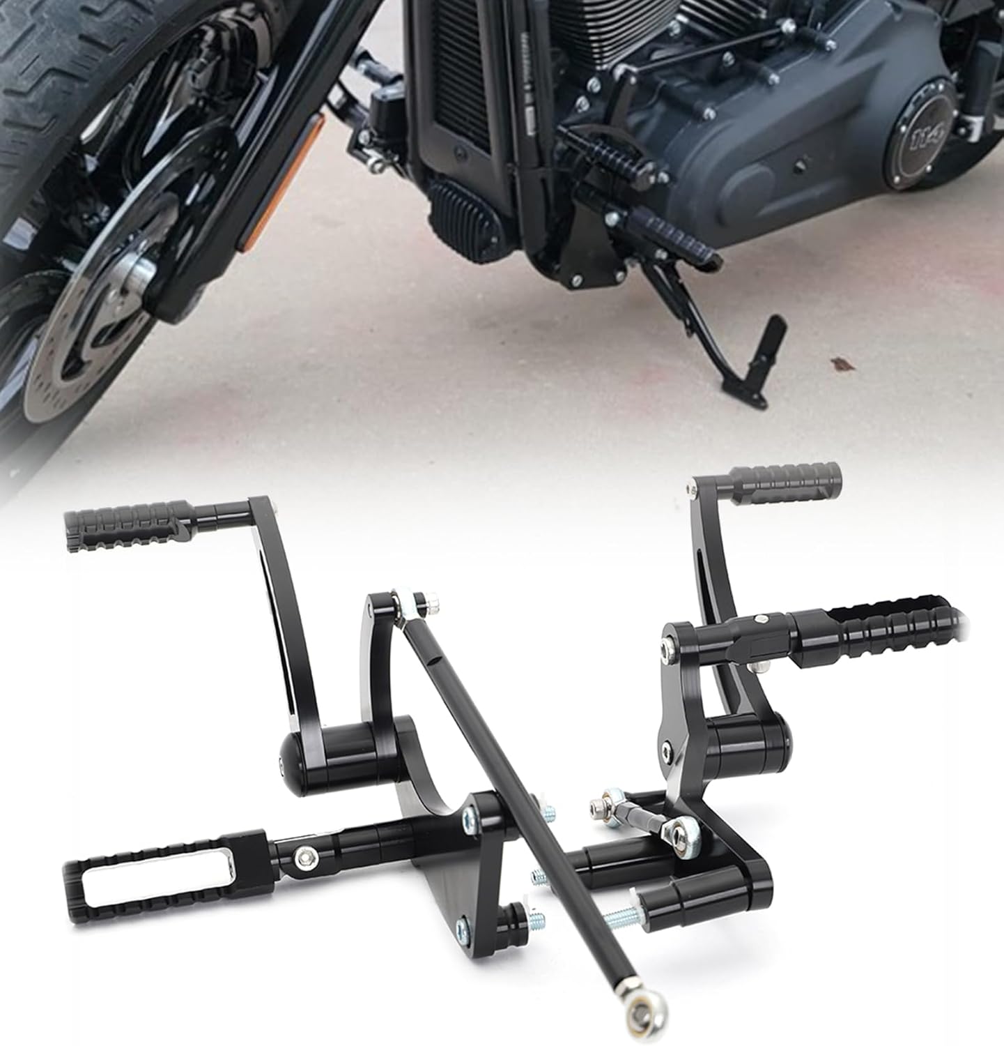 Amazon.com: TOFR CNC Billet Forward Controls Foot Pegs Levers Linkages ...