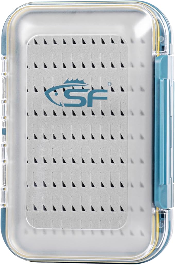 Amazon.com: SF Large Waterproof Fly Box For Fly Fishing Double Sided ...