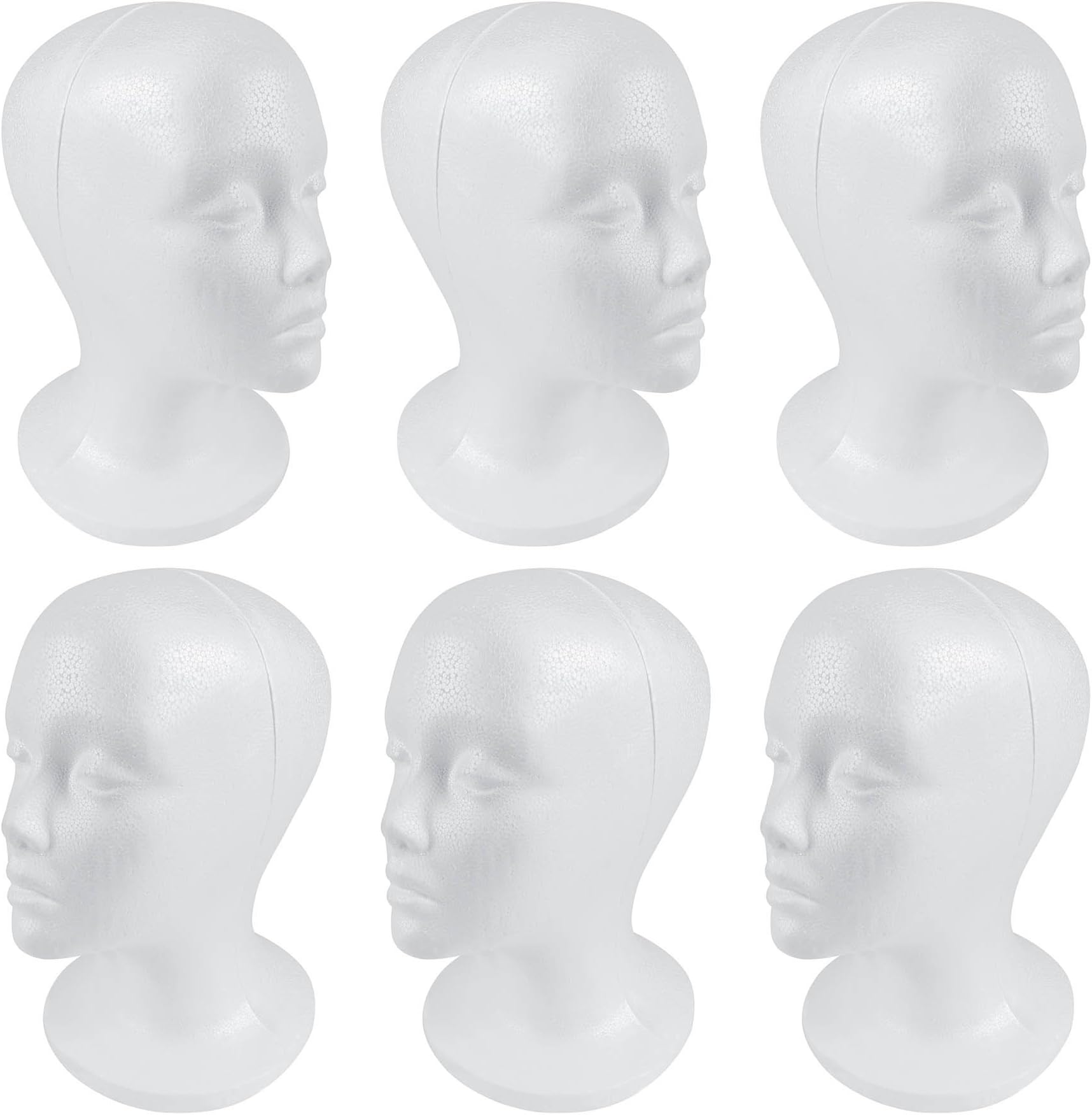 Amazon.com: SHANY Styrofoam Model Heads ,Hat Wig Foam Mannequin Female ...