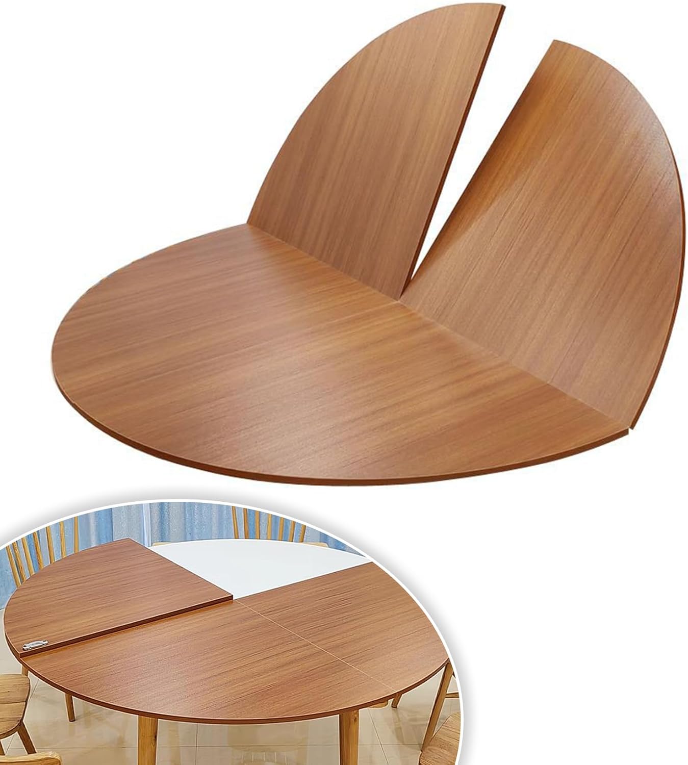 Amazon.com: 48 to 95 in Large Round Foldable Table Foldable Table Top ...