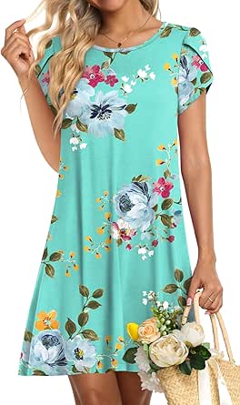 HOTGIFT Women's Summer Cover Ups Dress Loose Soft Cover Up for Swimwear ...