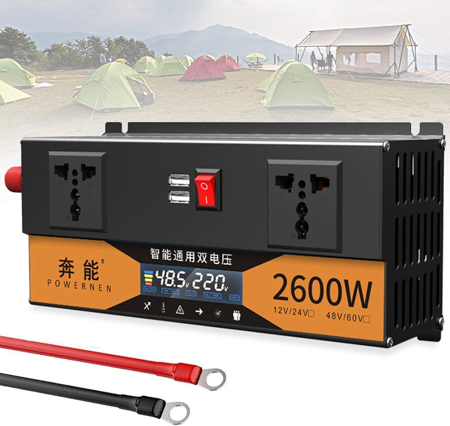 Amazon.com: Power Inverter DC 48V/60V to AC 220V 230V 240V, 2600W 3200W ...