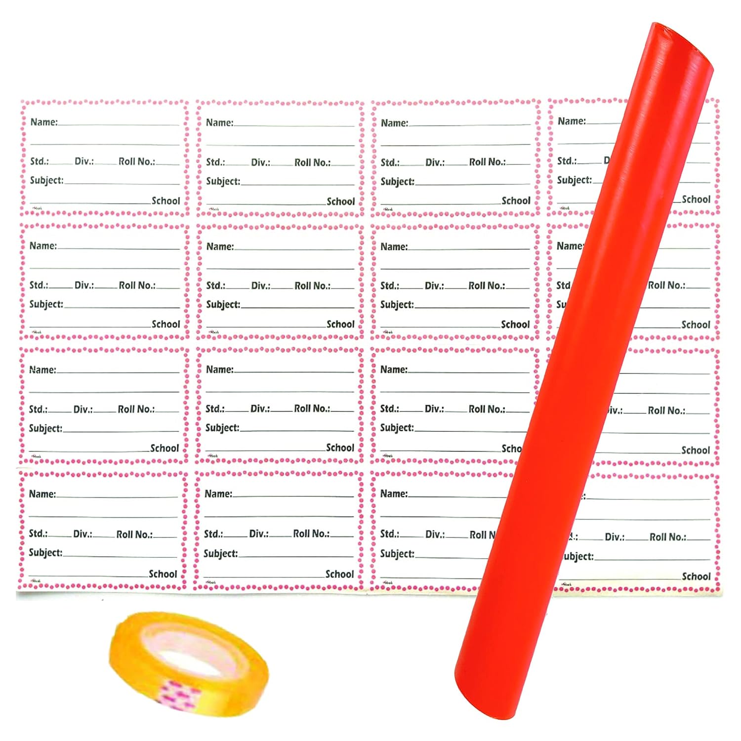 ABC Season Store Book Cover & Labels Combo | Set Of 2 Book Cover Roll ...