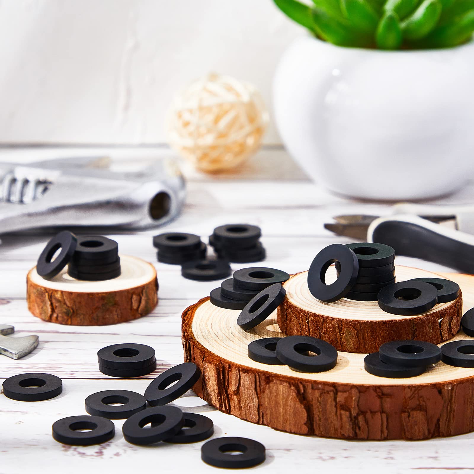 Snapklik.com : 150 Pcs 11/16" OD X 5/16" ID X 3/32 Inch Thickness EPDM ...