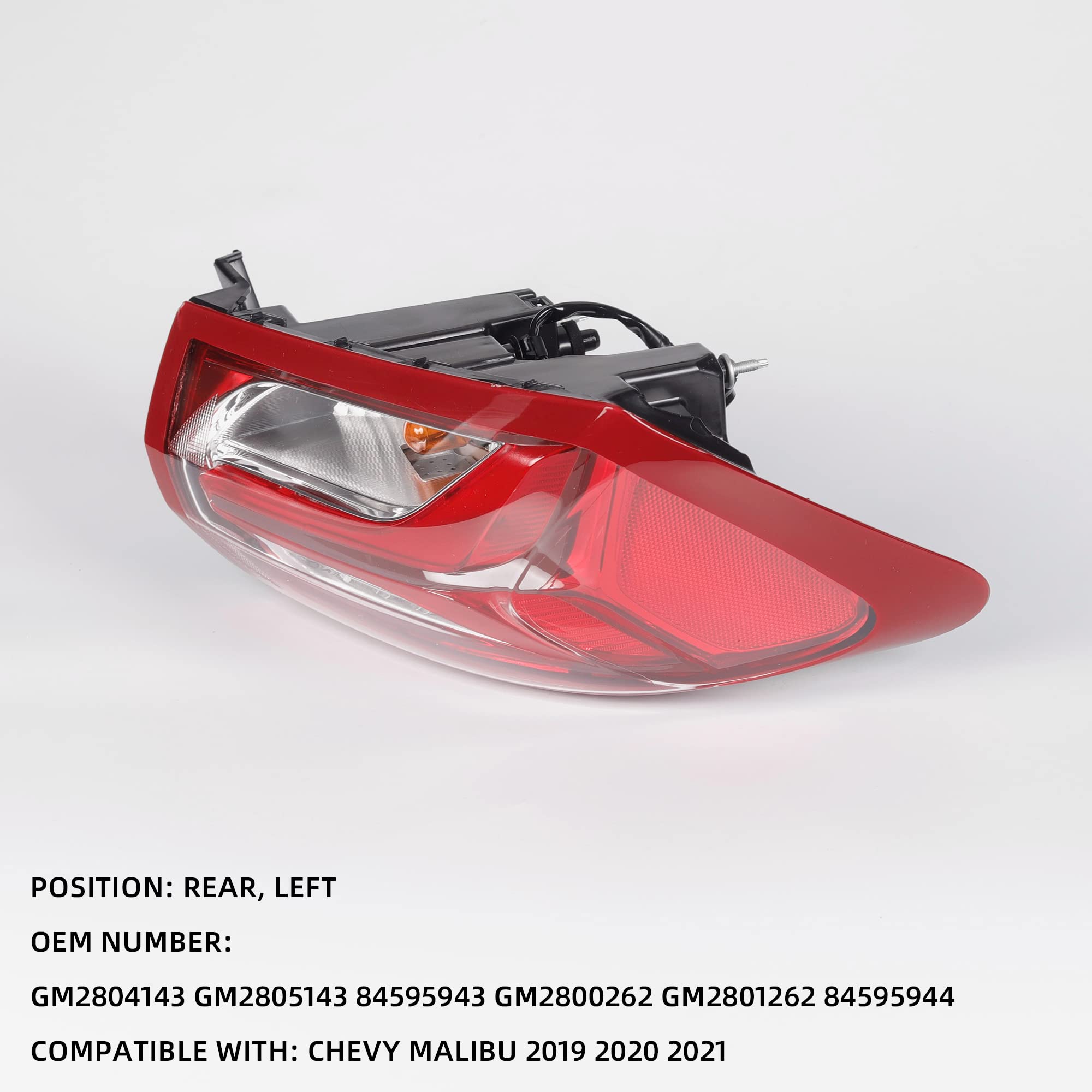 Dasbecan Left Side Rear LED Tail Light Outer Comaptible with Chevy ...