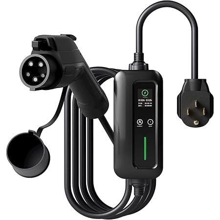 Amazon.com: Level 2 EV Charger, 32Amp 240V Portable J1772 Electric Car Charger with NEMA 14-50 ...