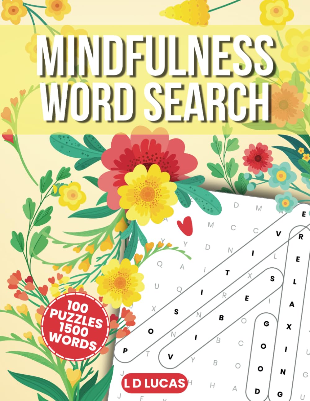 Mindfulness Word Search: 100 Positive Word Search Puzzles for Seniors ...