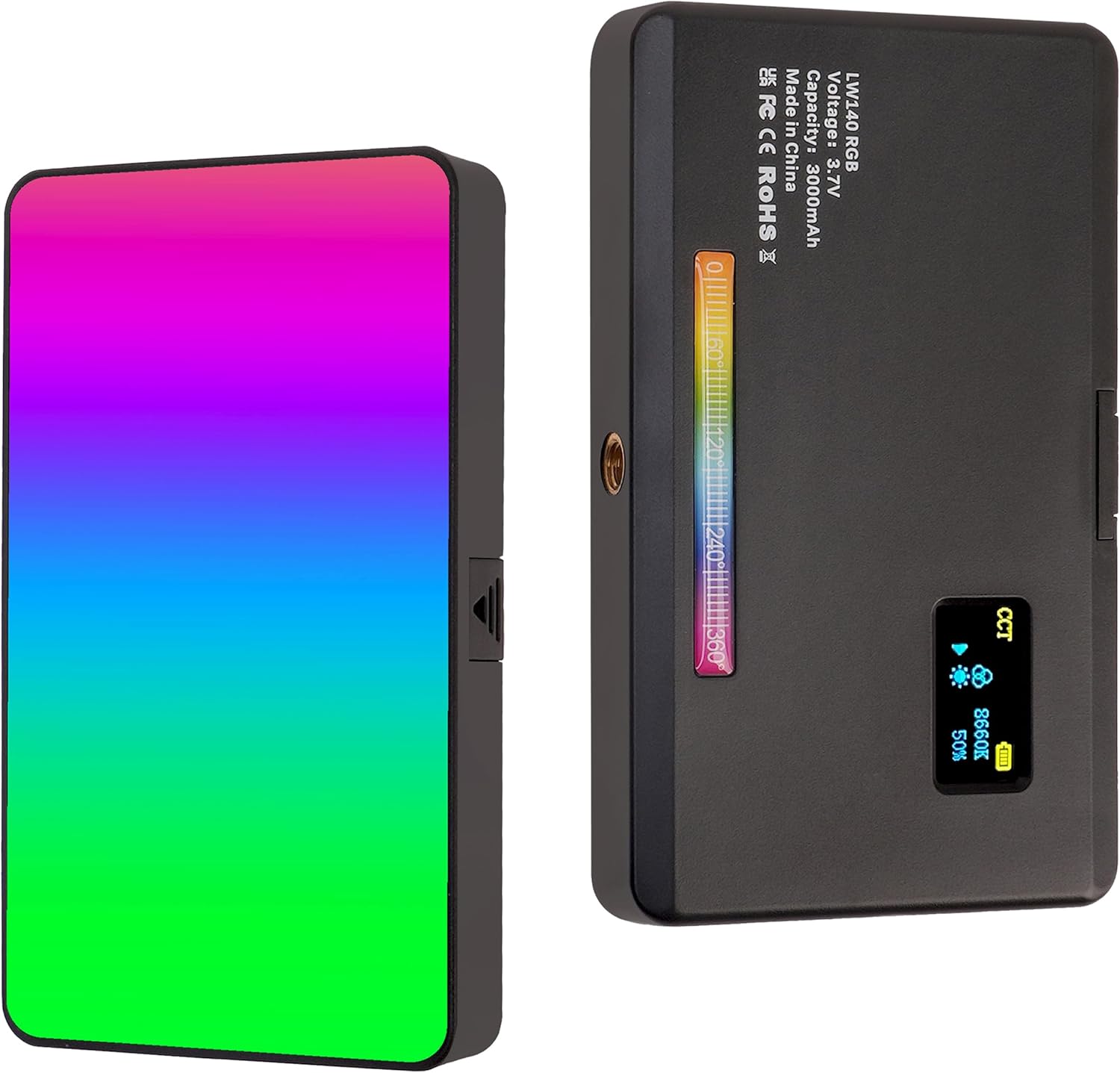 Amazon.com: Foto4easy 140 RGB Video Light LED DSLR Camera Light for ...