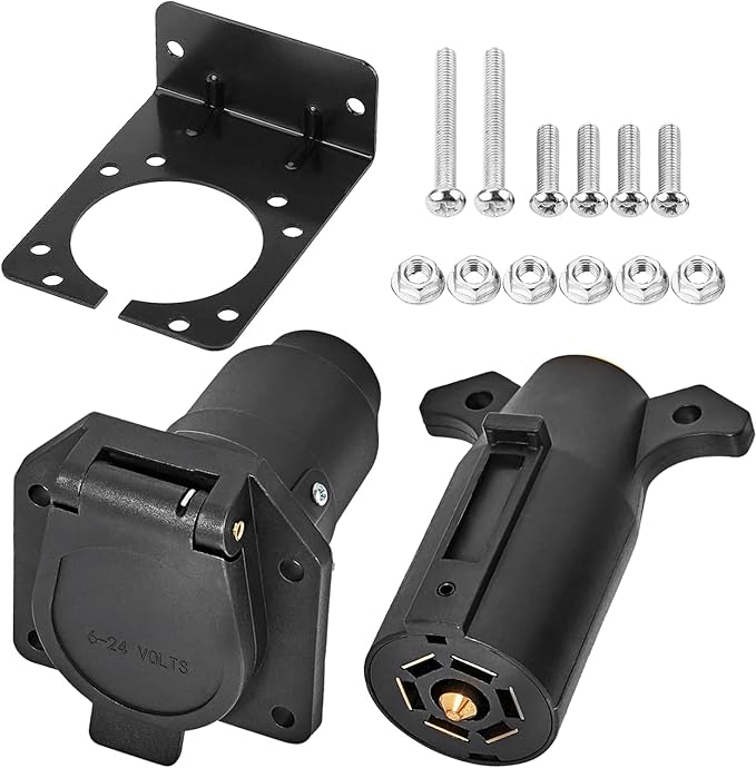 Amazon.com: CXTM 7 Way Trailer Connector 7 Pin Trailer Wiring Harness ...