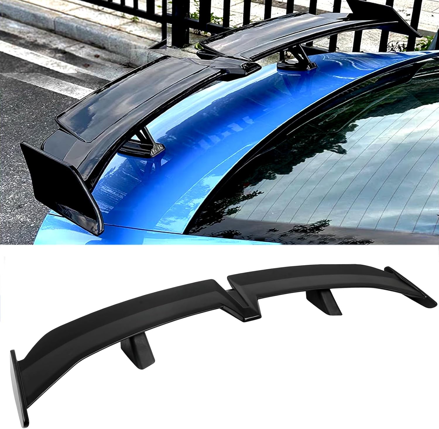 Amazon.com: MTBNO Black 54 Inch PRO Style Rear Spoiler, Universal Car ...