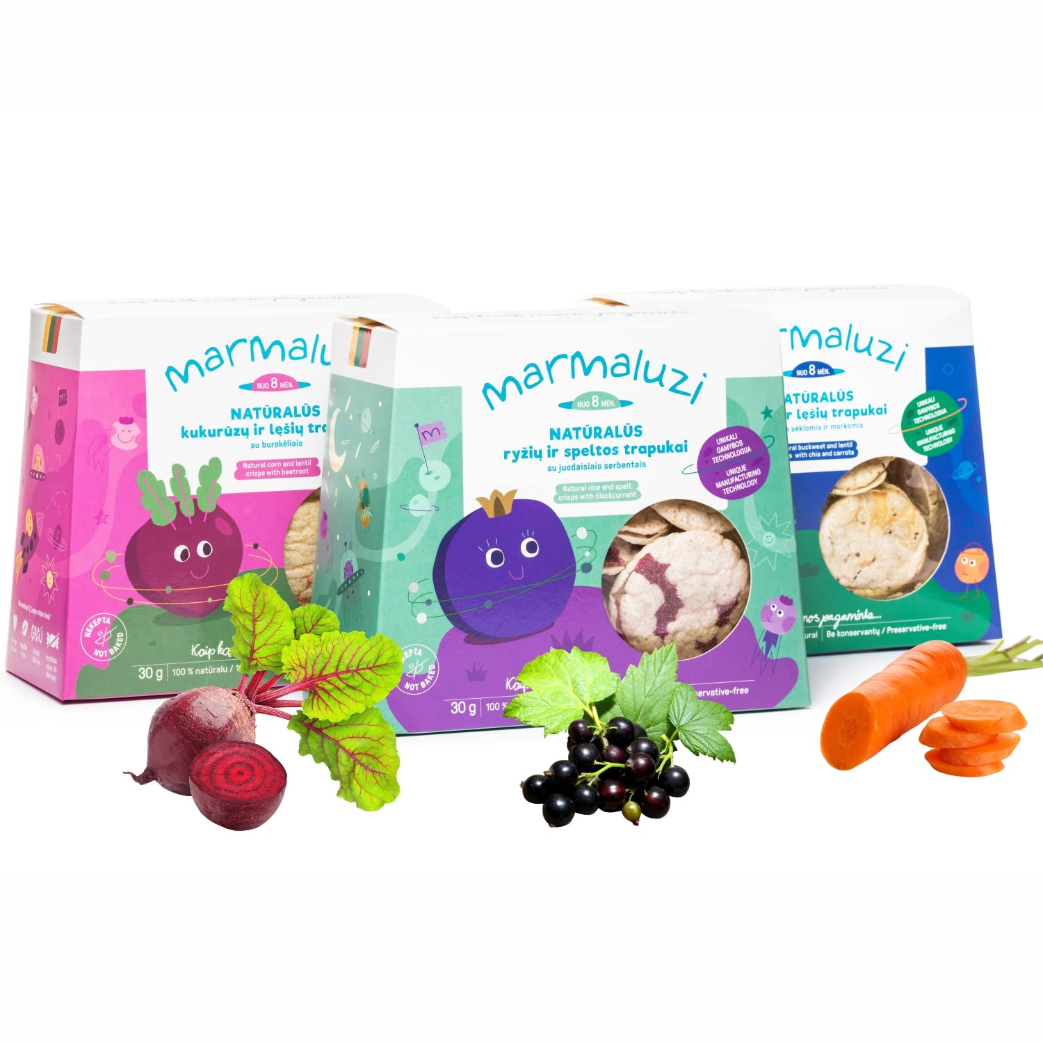 Marmaluzi Linsenwaffeln mit Mais, Reis, Dinkel, Buchweizen - 100% ...