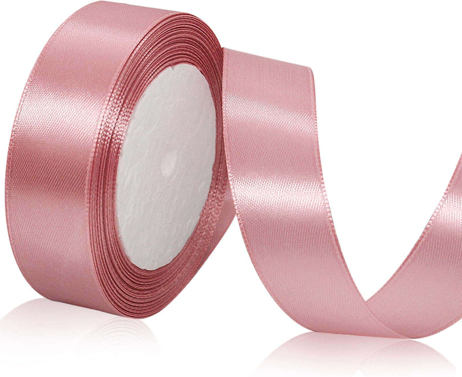 Amazon.com: 1 Inch Pink Ribbon Pink Satin Ribbon Gift Wrapping Ribbons ...