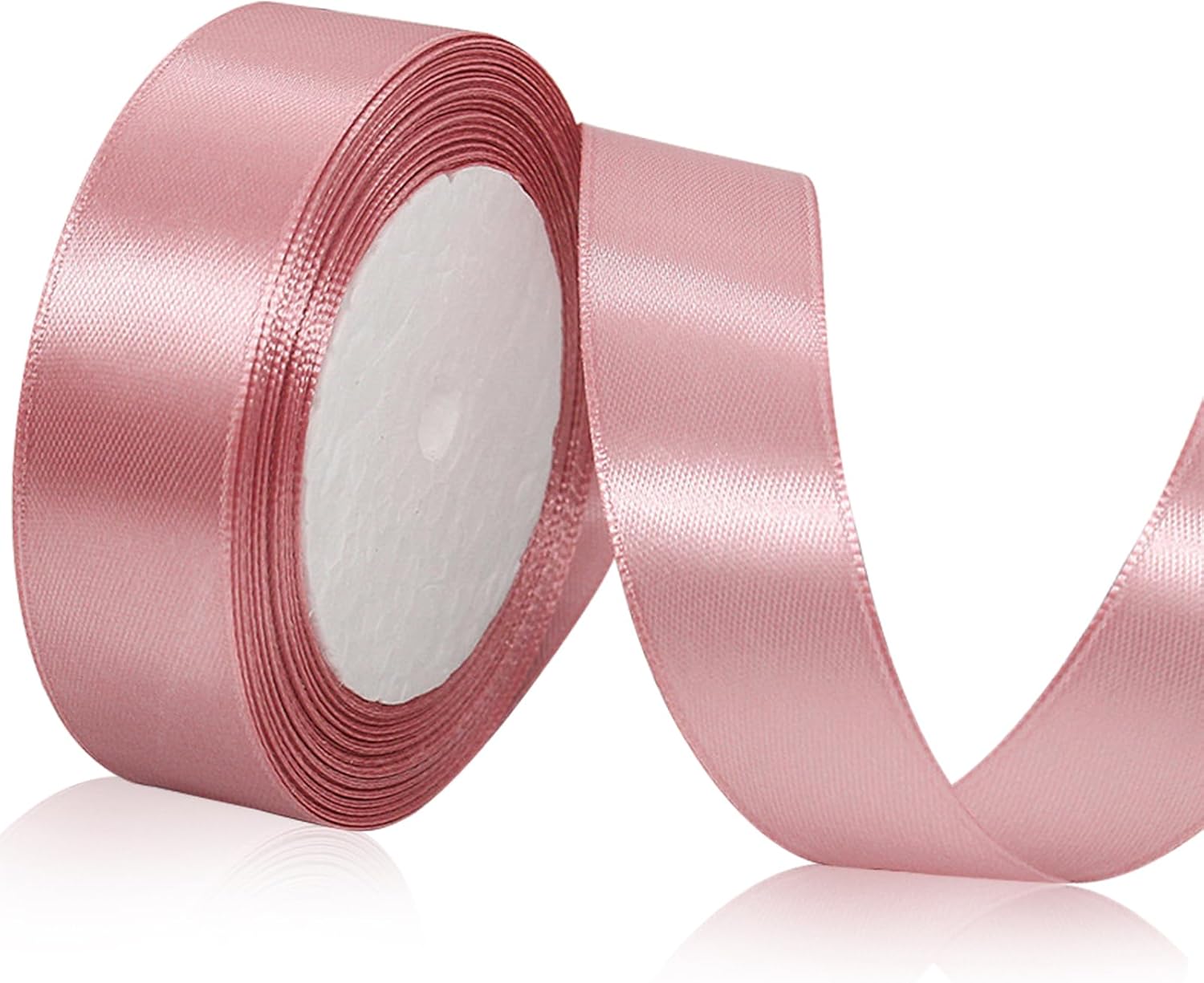 Amazon.com: Rose Pink Satin Ribbon 1 Inch x 25 Yards, Rose Gold ...