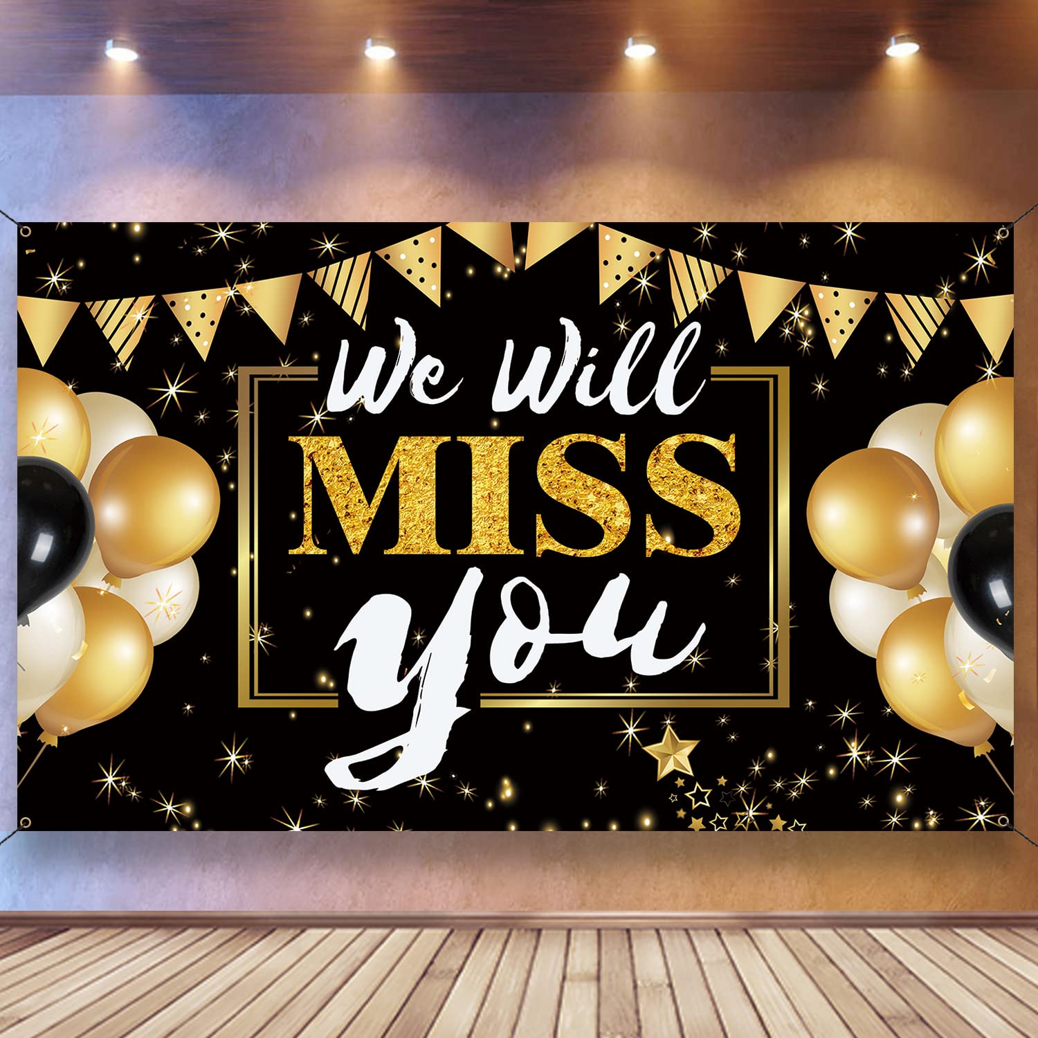 Buy We Will Miss You Decorations Backdrop, Going Away Party Decorations ...