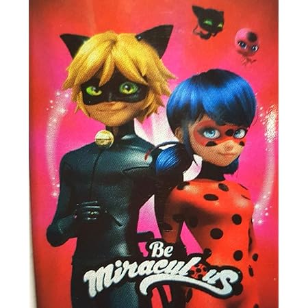 Amazon.com: Miraculous Ladybug and Cat Noir Throw Blanket 100x140 cm ...