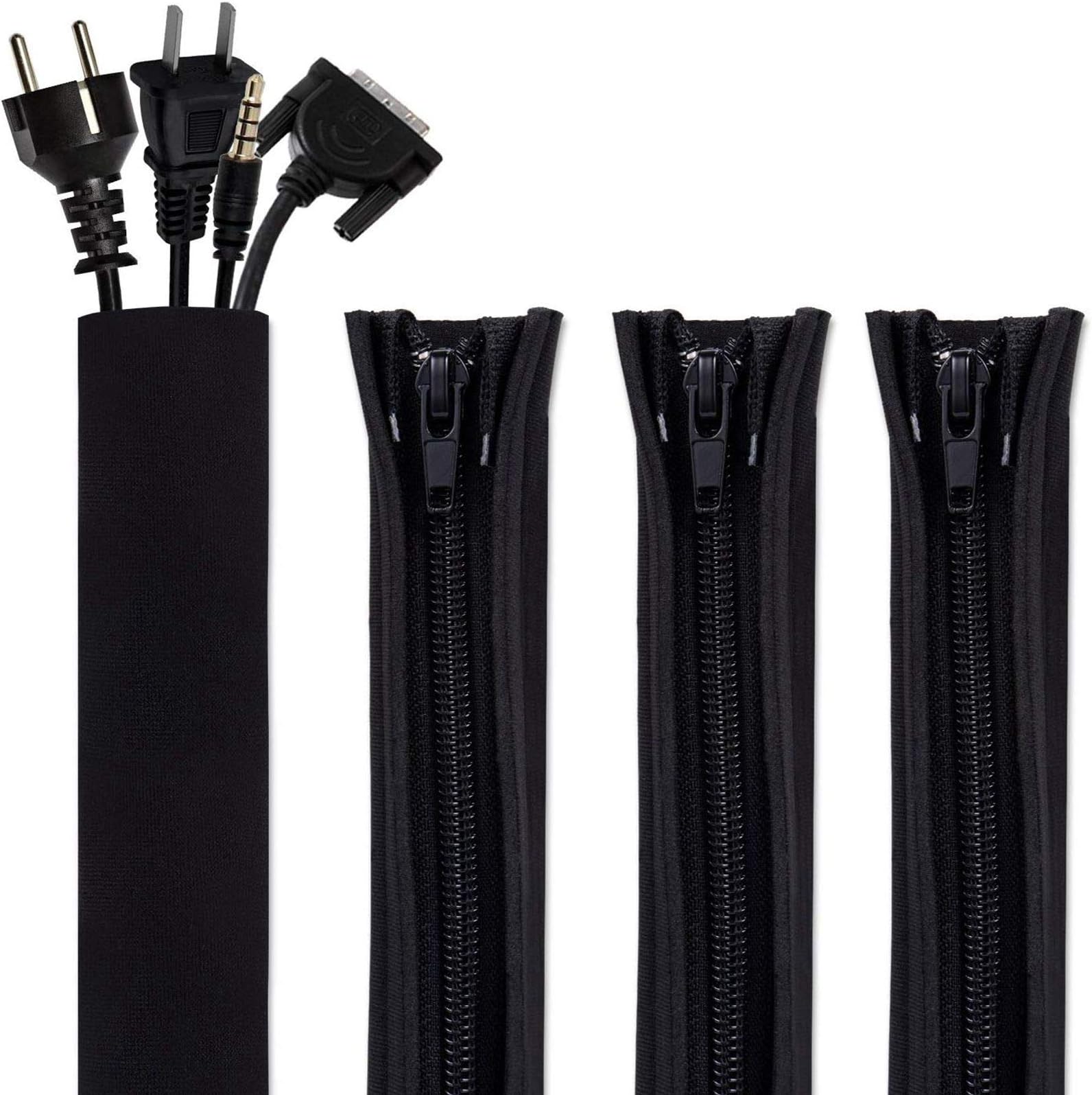 Amazon.com: Bestfy Cord Organizer System Cable Management Sleeve, 19.5 ...