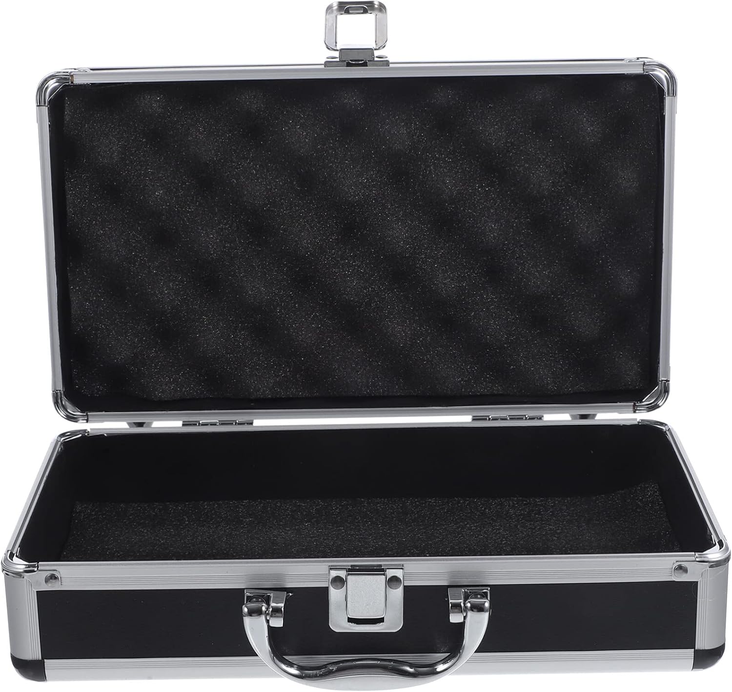 DOITOOL Silver Aluminum Briefcase with Lock, Aluminum Briefcase for Men ...