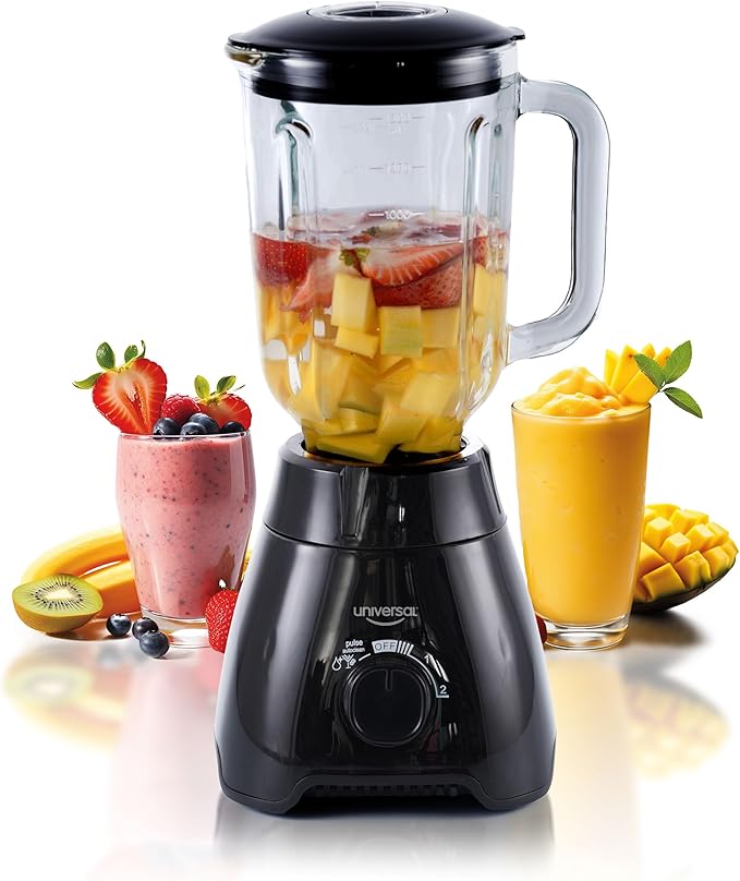 Universal 550W Mass Vital Blender - Glass Jar 57 Oz/1.8 Quart/1.7 Liter ...
