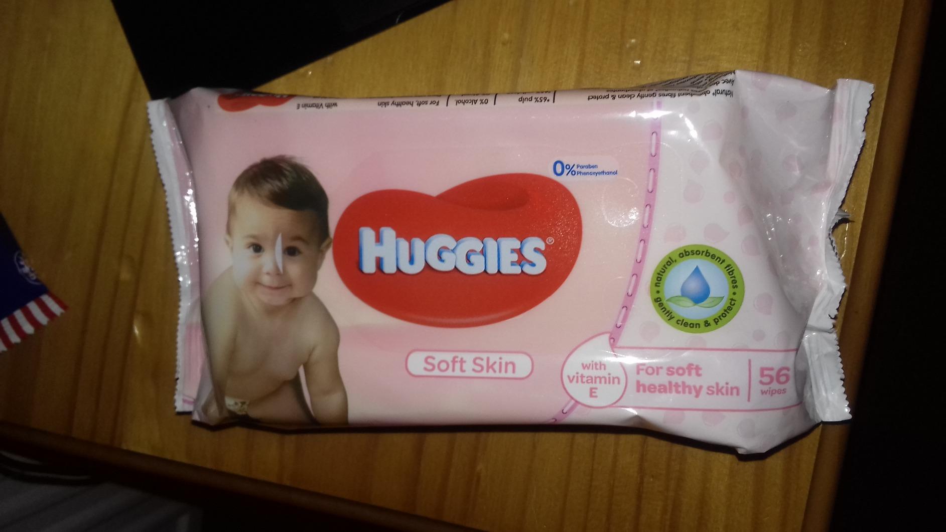 Huggies Soft Skin Baby Wipes - 1 Pack (56 Wipes Total) : Amazon.co.uk ...