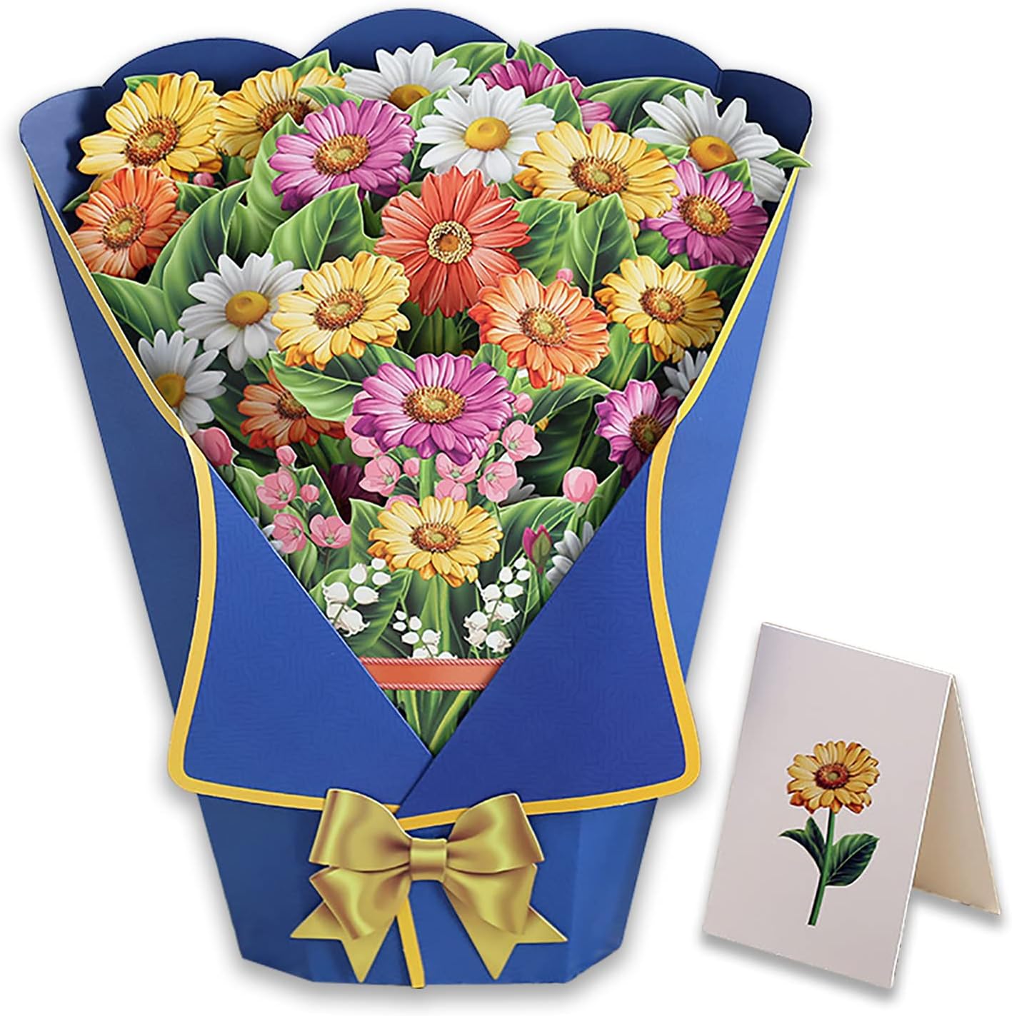 Amazon.com : Pop Up Mothers Day Card, 3D Paper Flower Bouquet Greeting ...