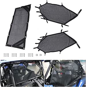 Amazon.com: MFC UTV Window Net Roll Cage Mesh Net Guard Front Rear ...