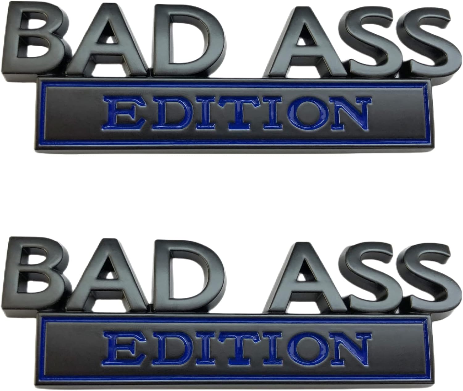 Amazon.com: 2 PCS Bad Ass Edition Emblem,Bad Ass Car Funny Decal 3D ...