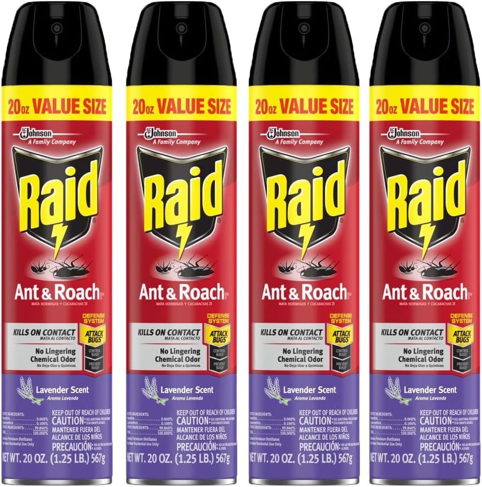 Amazon.com: Raid Ant & Roach Killer Spray for Listed Bugs, Keeps ...