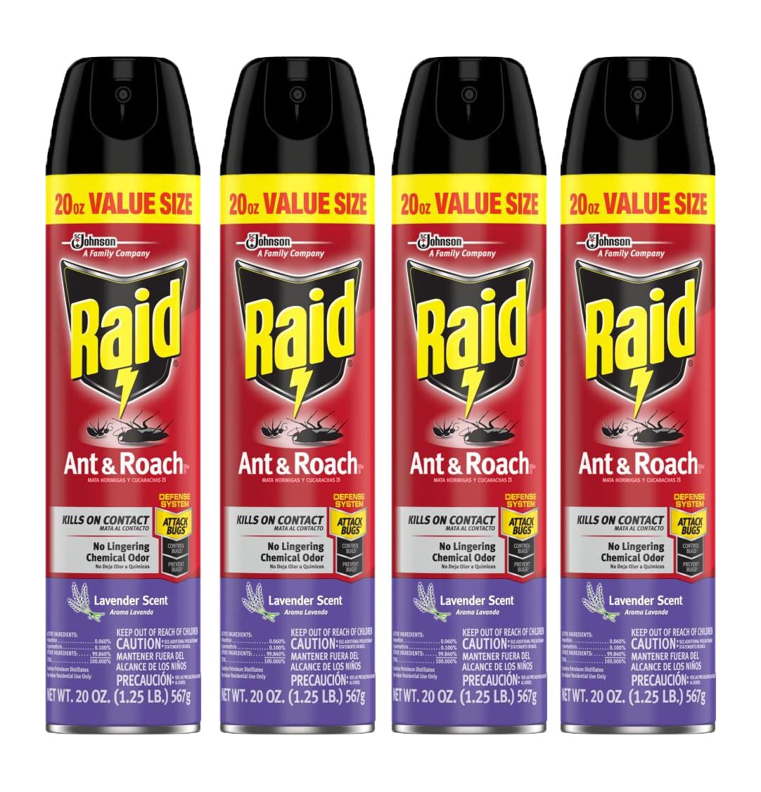 Amazon.com: Raid Ant & Roach Killer Spray for Listed Bugs, Keeps ...