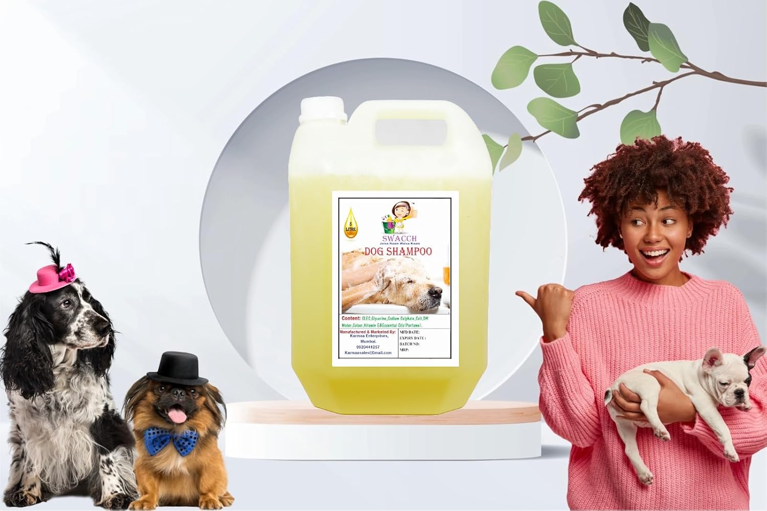 Buy Swacch Dog Shampoo (5 Liters) Lemon Online at Low Prices in India ...