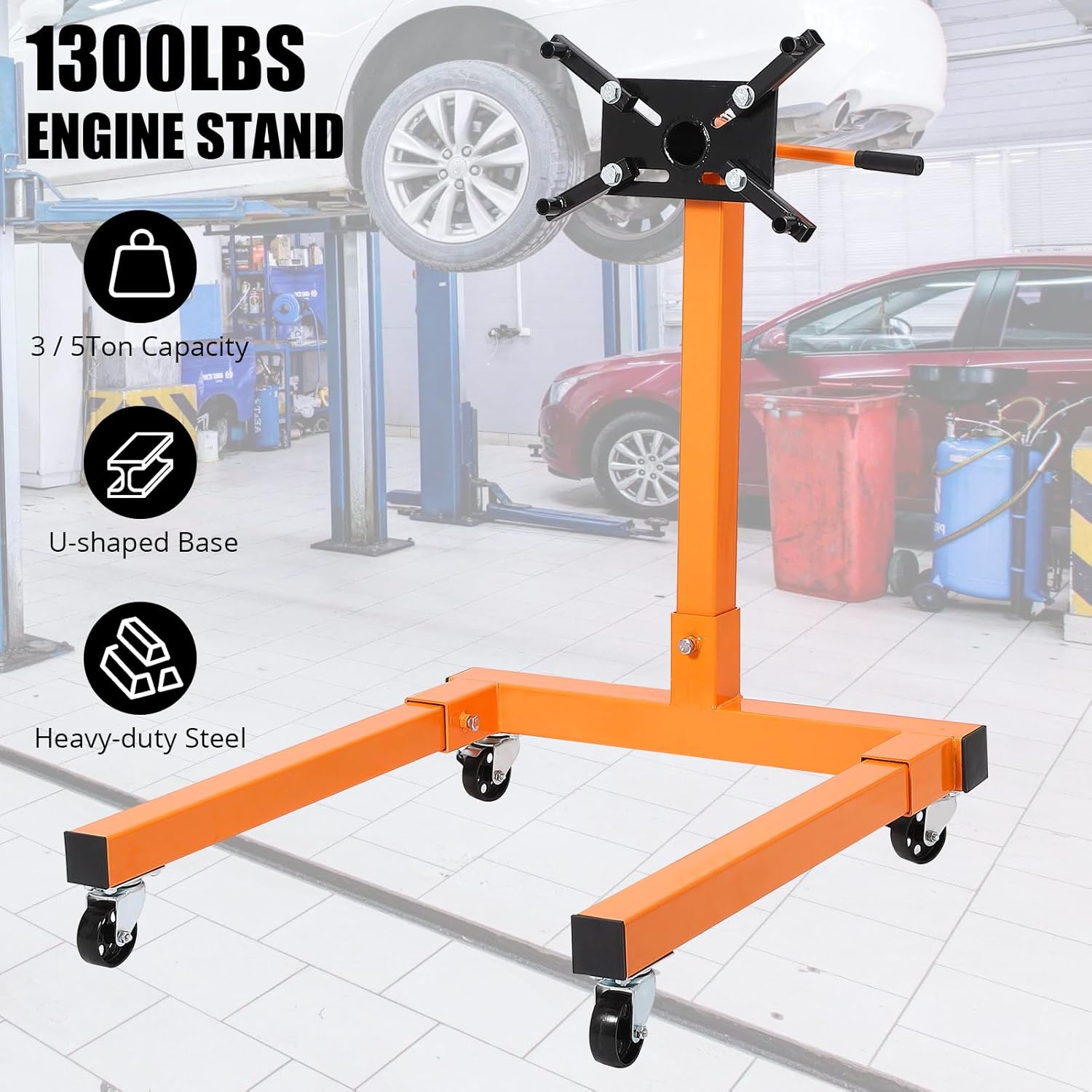 1300 LBS (3/5 Ton) Rotating Engine Motor Stand with Bermuda | Ubuy