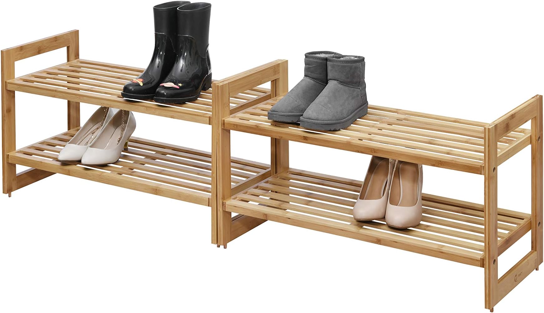 Amazon.com: Oceanstar 3-Tier Bamboo Shoe Rack, Natural : Home & Kitchen