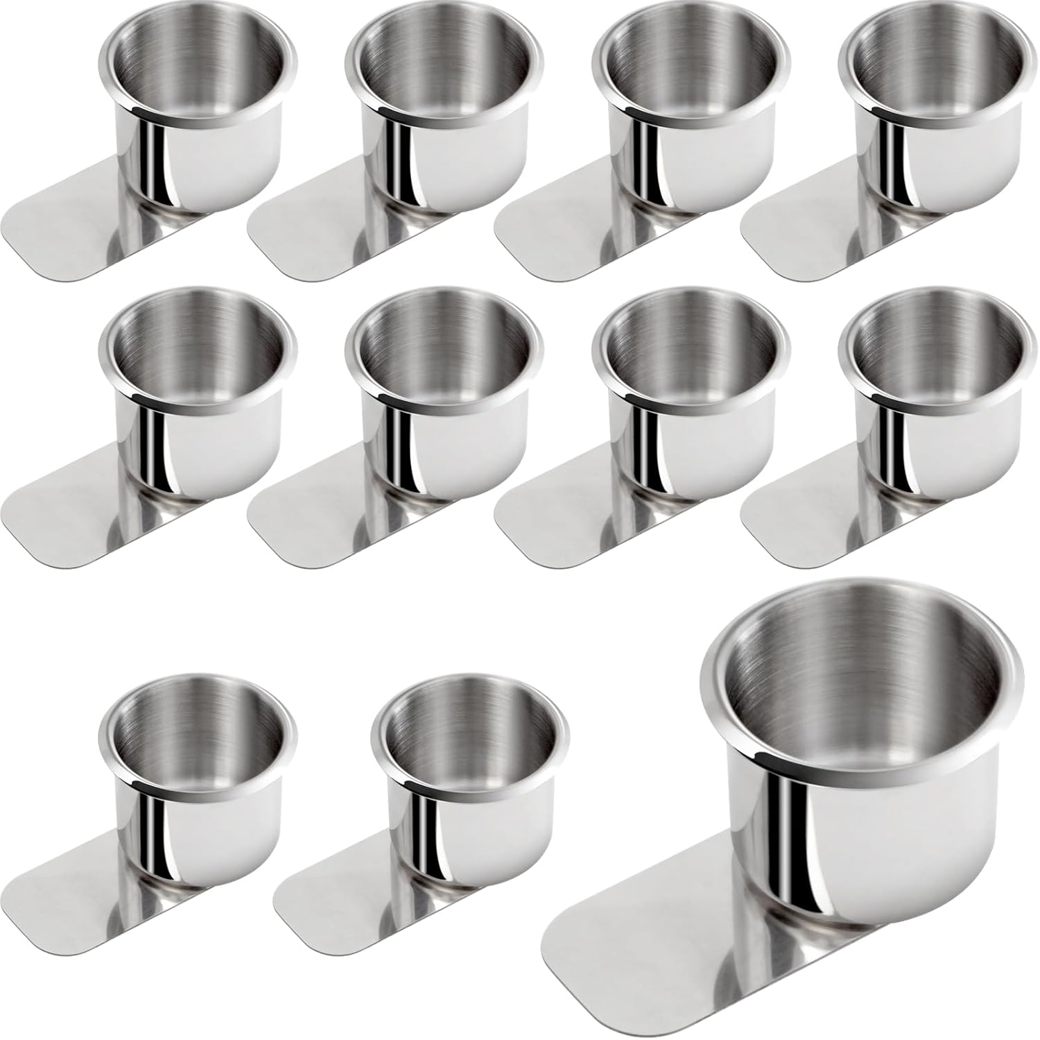 Amazon.com : Leyndo 10 Pieces Jumbo Slide Under Stainless Steel Cup ...