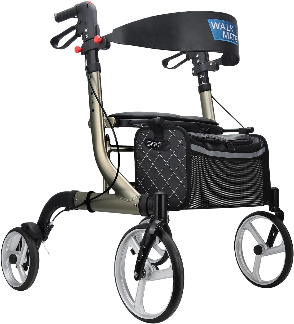 Amazon.com: WALK MATE DLX Style Rollator Walkers with Firm Stable ...