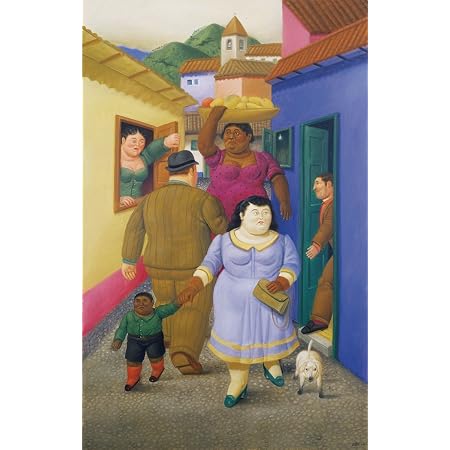 Amazon.com: Get Custom Art Fernando Botero - Dancers at the Bar, Poster ...