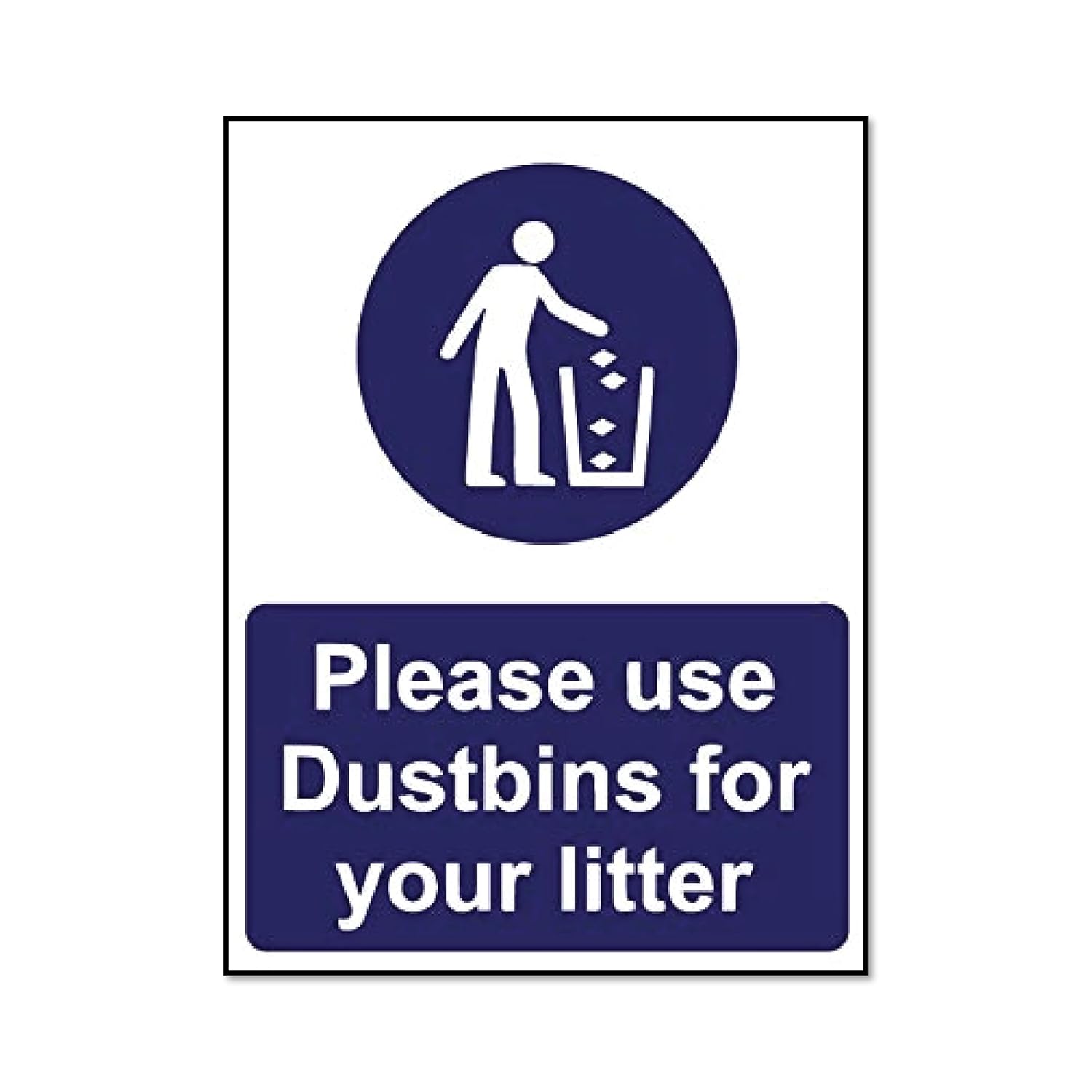 SIGN EVER™ Use Dustbin for Your Litter Sign Board Office Signage School ...