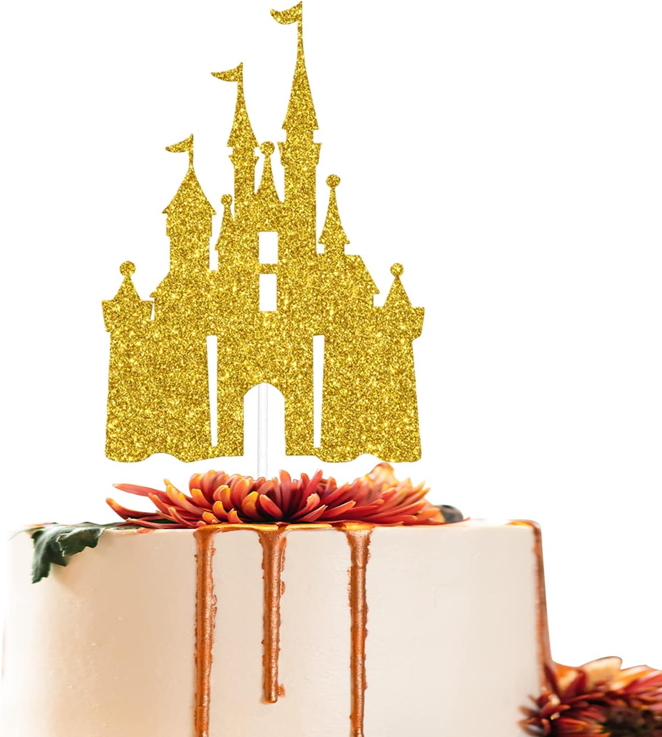 Amazon.com: Castle Cake Topper, Castle Happy Birthday Cake Decoration ...