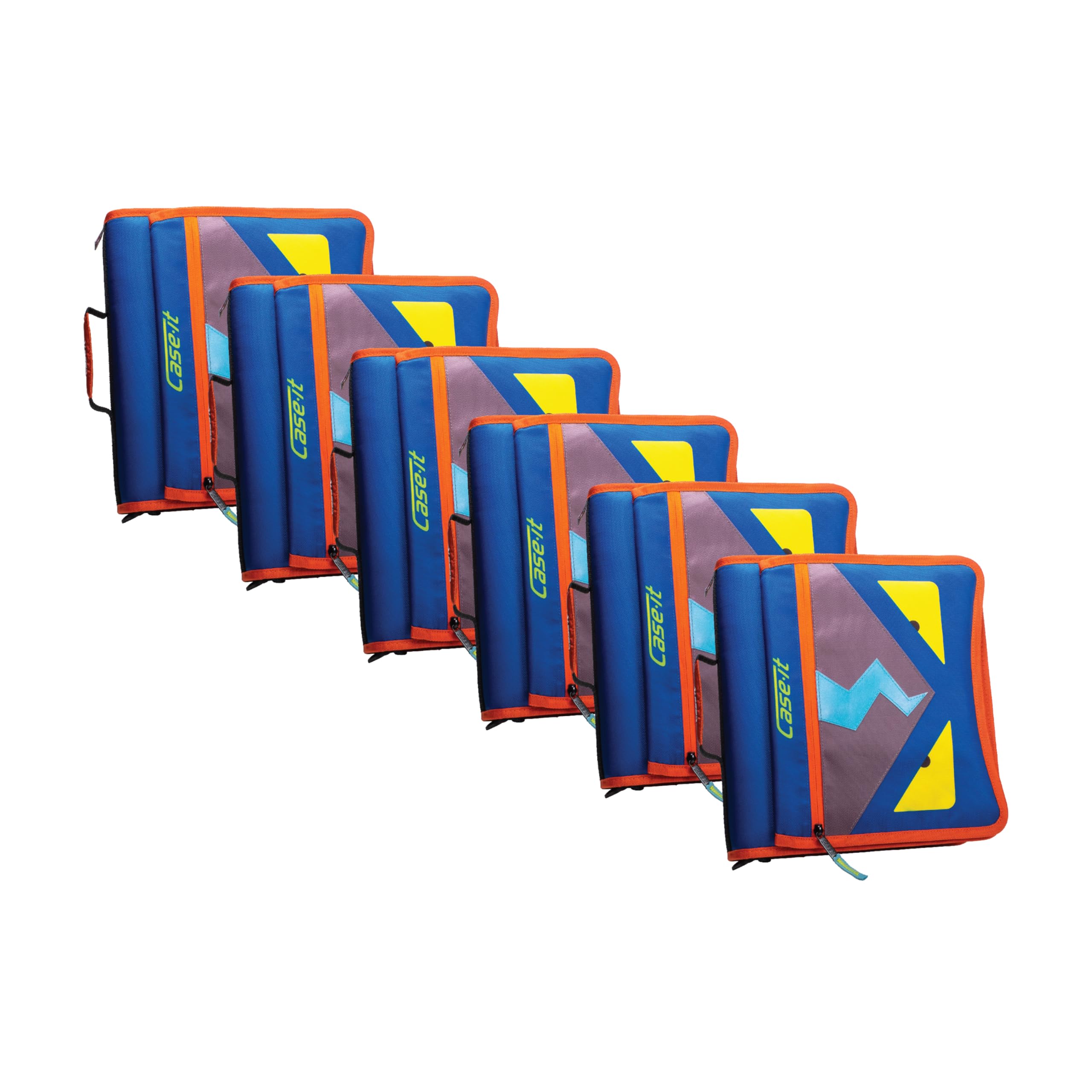 Snapklik.com : Case-it 6 Pack Monster Eye 2" O Zipper Binder w ...