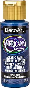 Amazon.com: 2oz. Royal Navy Acrylic Paint by Americana - Non-Toxic ...