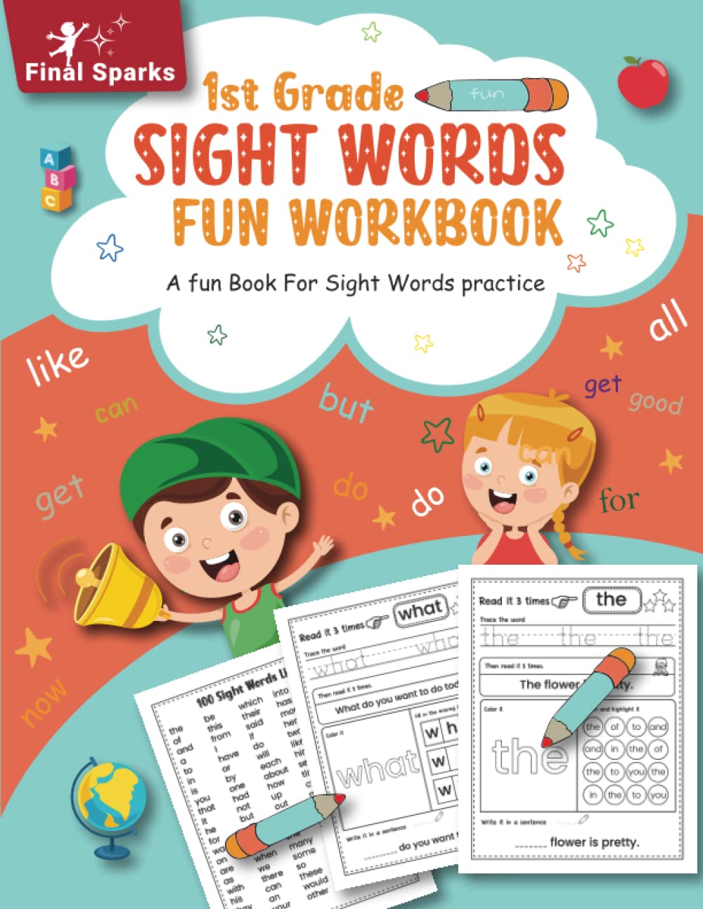 Amazon | 1st Grade Sight Words Fun Workbook: Must know 100 Essential ...