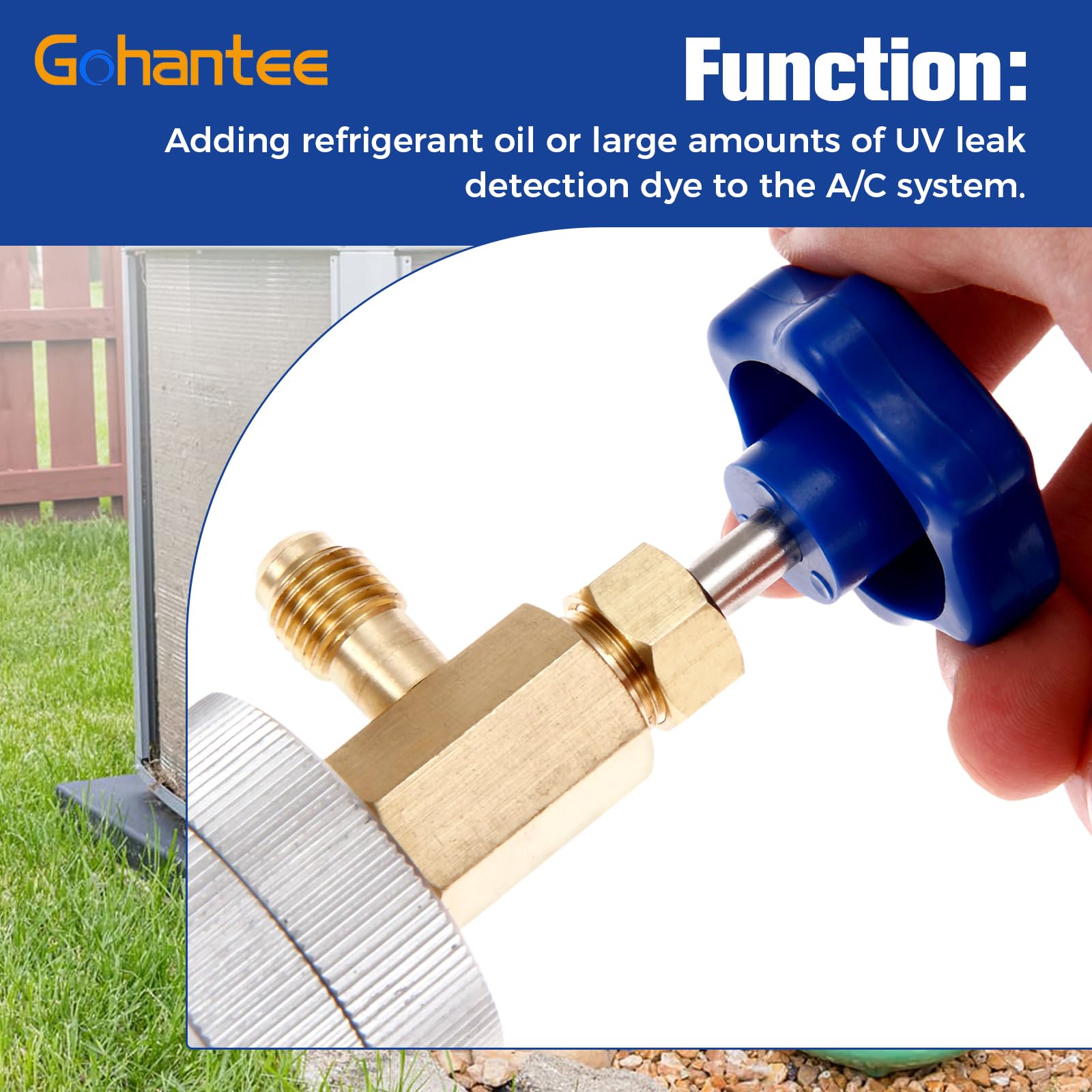 Snapklik.com : Gohantee R12 AC Oil Dye Injector For R134a R22 2oz A/C ...